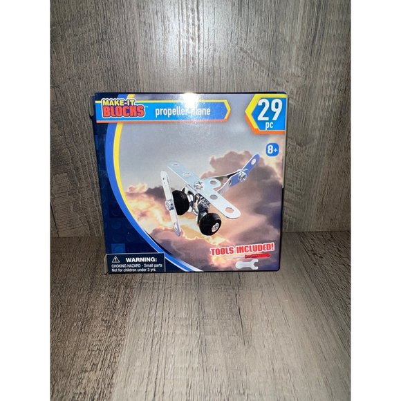 Toys | Makeit Blocks 29 Piece Propeller Plane Tools Included | Poshmark